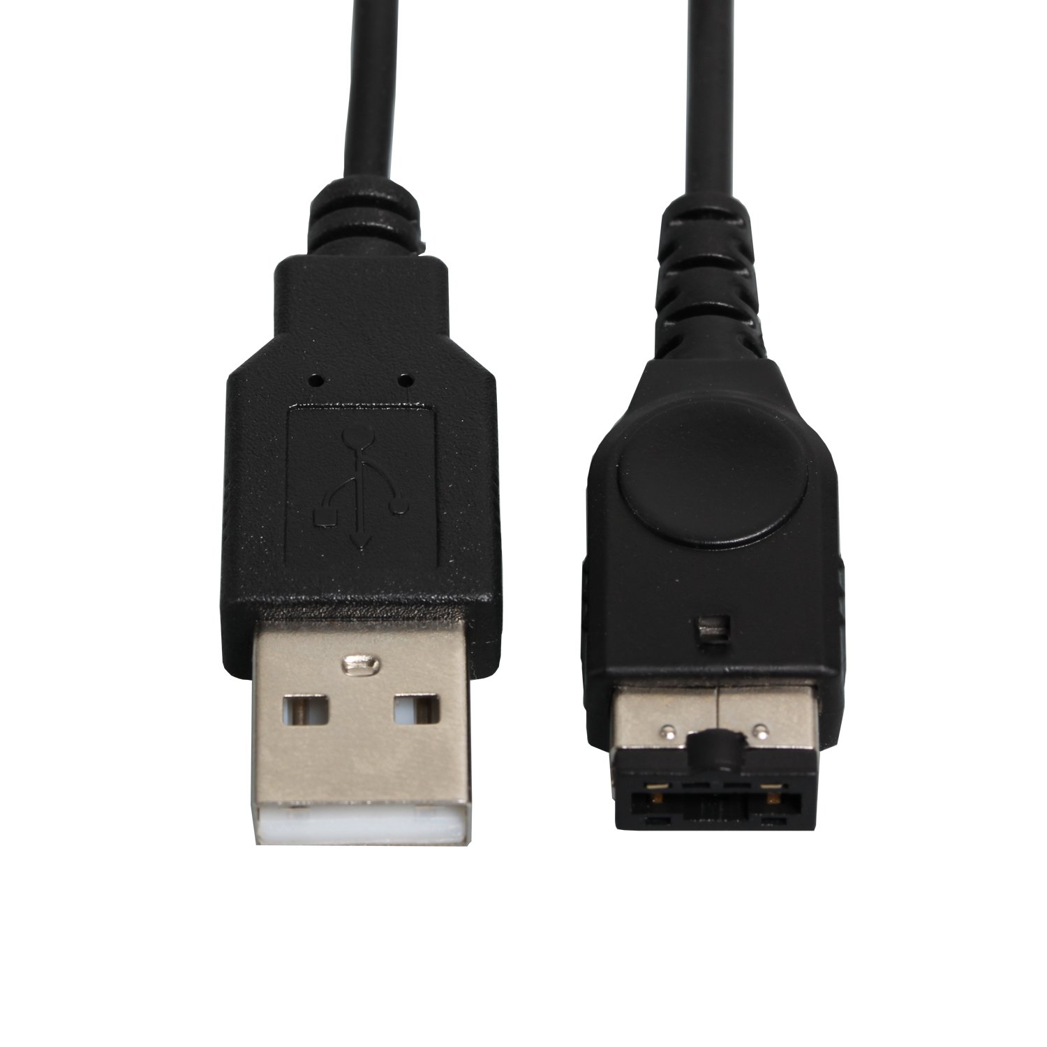 eJiasu Gba Sp Charger, Gba Sp Charging Cord 1.2m(3.9ft) USB Data Cable Charger Accessories for DS/NDS,Gameboy Advance SP Charge Cable/GBA SP (Black) (1 Piece)
