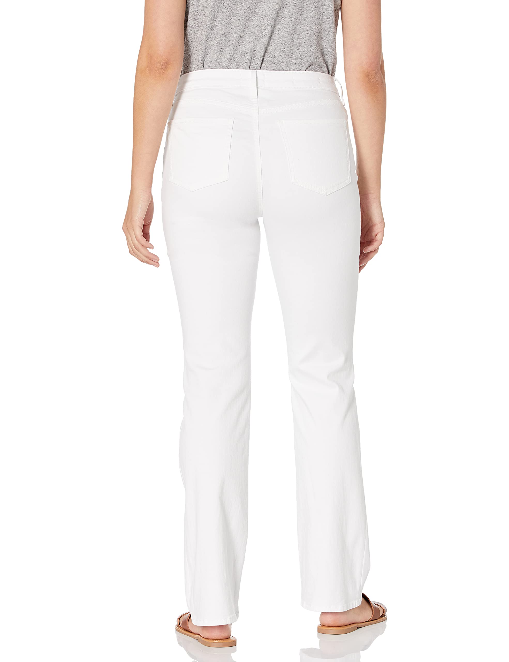 NYDJ Women's Marilyn Straight Denim Jeans, White, 6