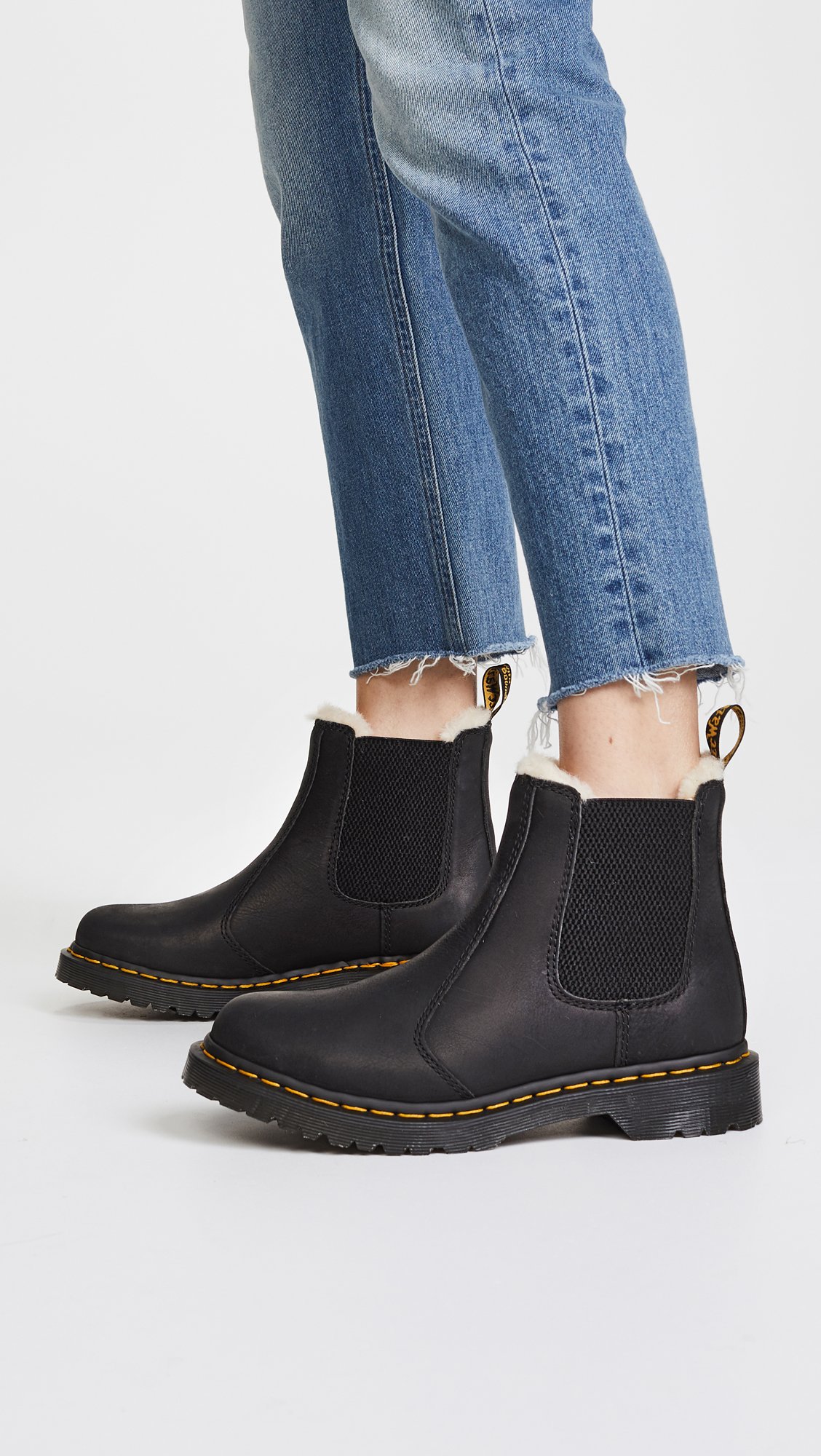 Dr. Martens Women's 2976 Leonore Fashion Boot, Black, 10