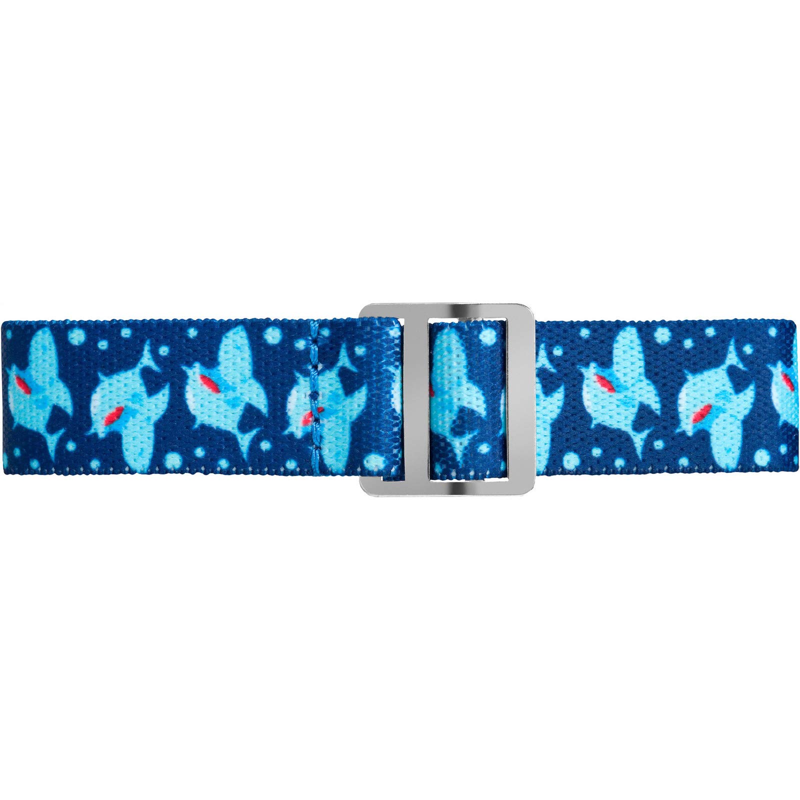 Timex Boys TW7C13500 Time Machines Blue Sharks Elastic Fabric Strap Watch