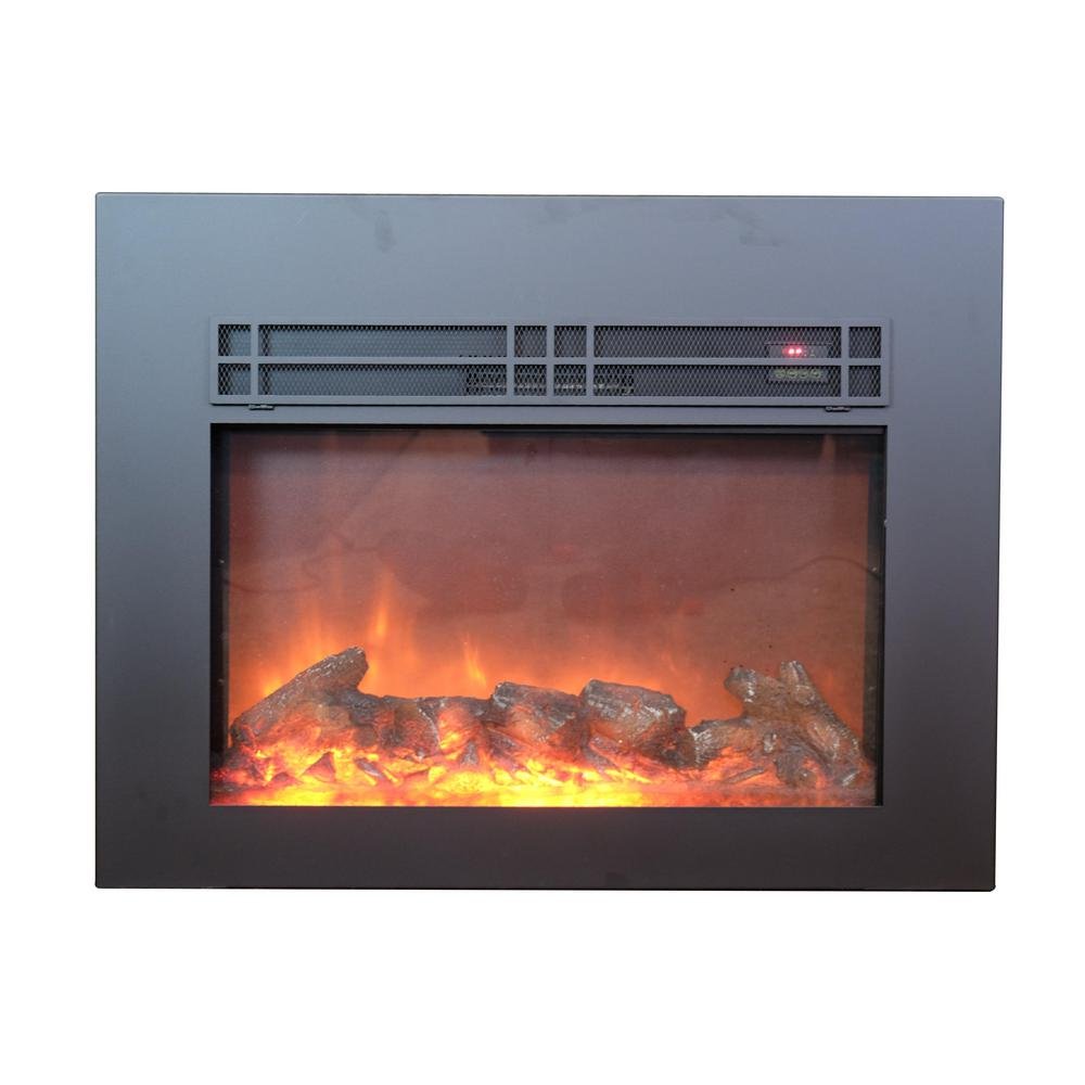 AA Warehousing Y-Décor True Flame electric fireplace insert by 30" with front surround