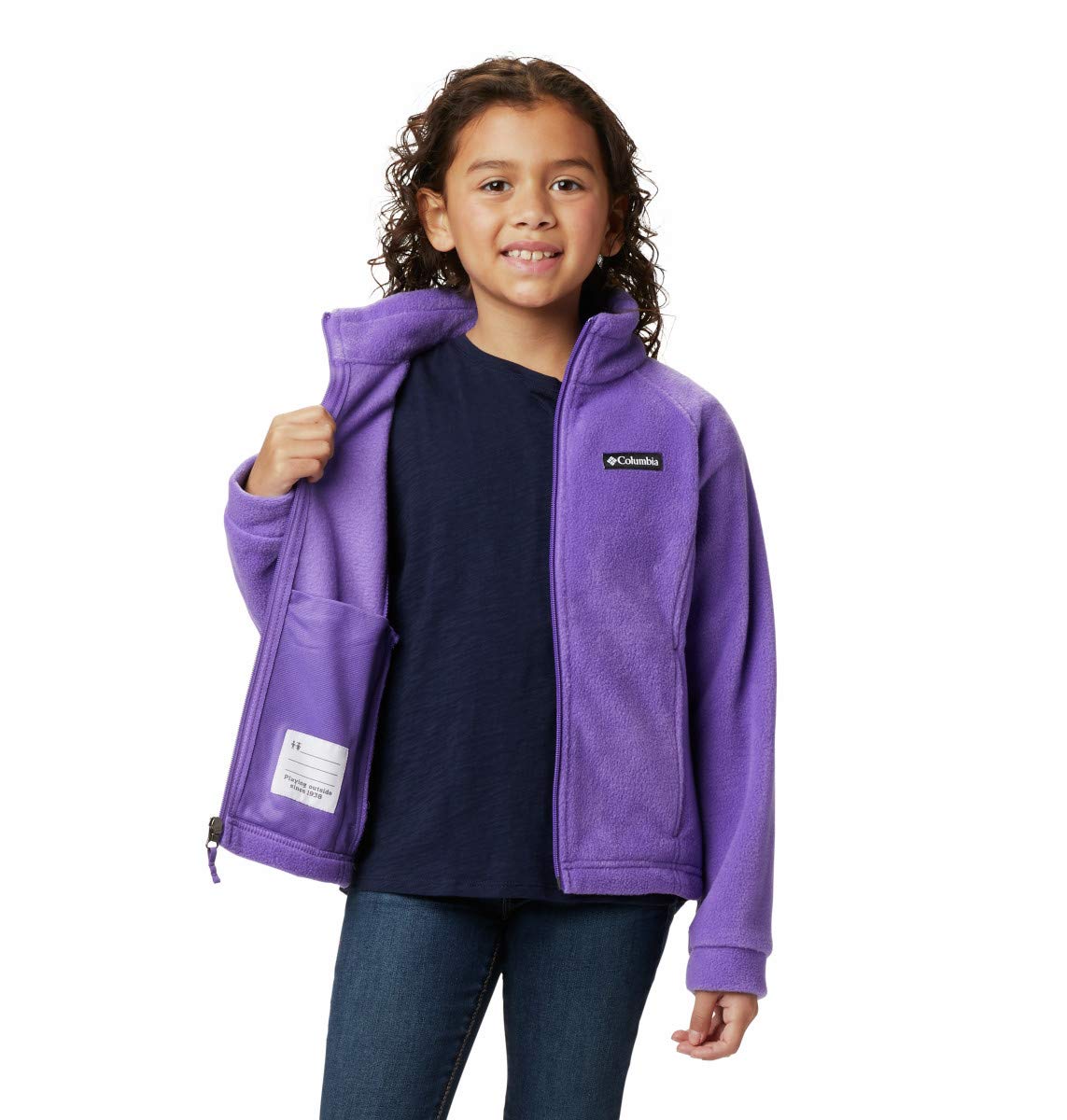 Columbia Baby Girls Benton Springs Fleece Jacket, Grape Gum, X-Small