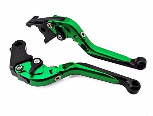 Niree Foldable Extendable Brake Clutch Levers for Yamaha YZF R1 2004-2008 YZF R6 2005-2016 R6S CANADA VERSION 2006 R6S EUROPE VERSION 2006-2007 Green