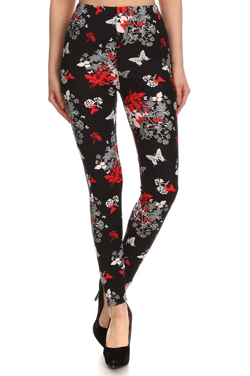 Leggings Depot High Waisted Checkered & Animal Print Leggings for Women-Full Length-R595, Superfemme, Plus Size