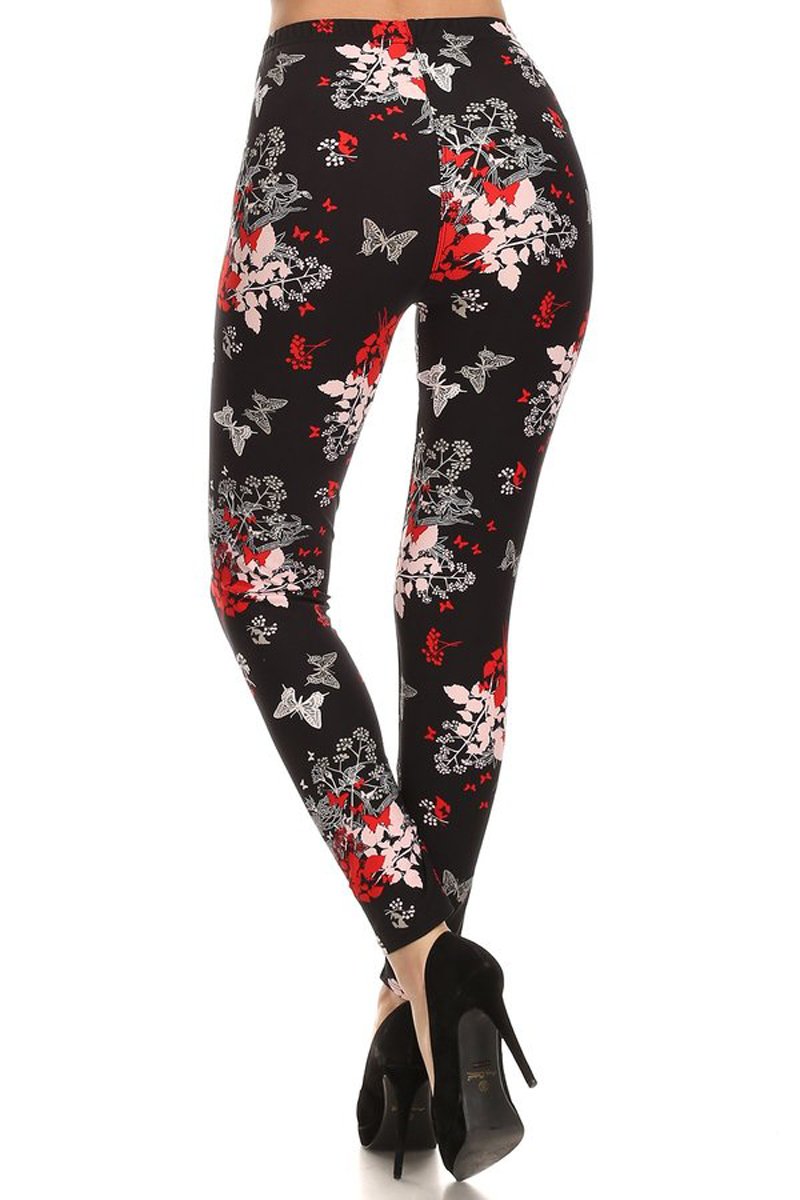 Leggings Depot High Waisted Checkered & Animal Print Leggings for Women-Full Length-R595, Superfemme, Plus Size