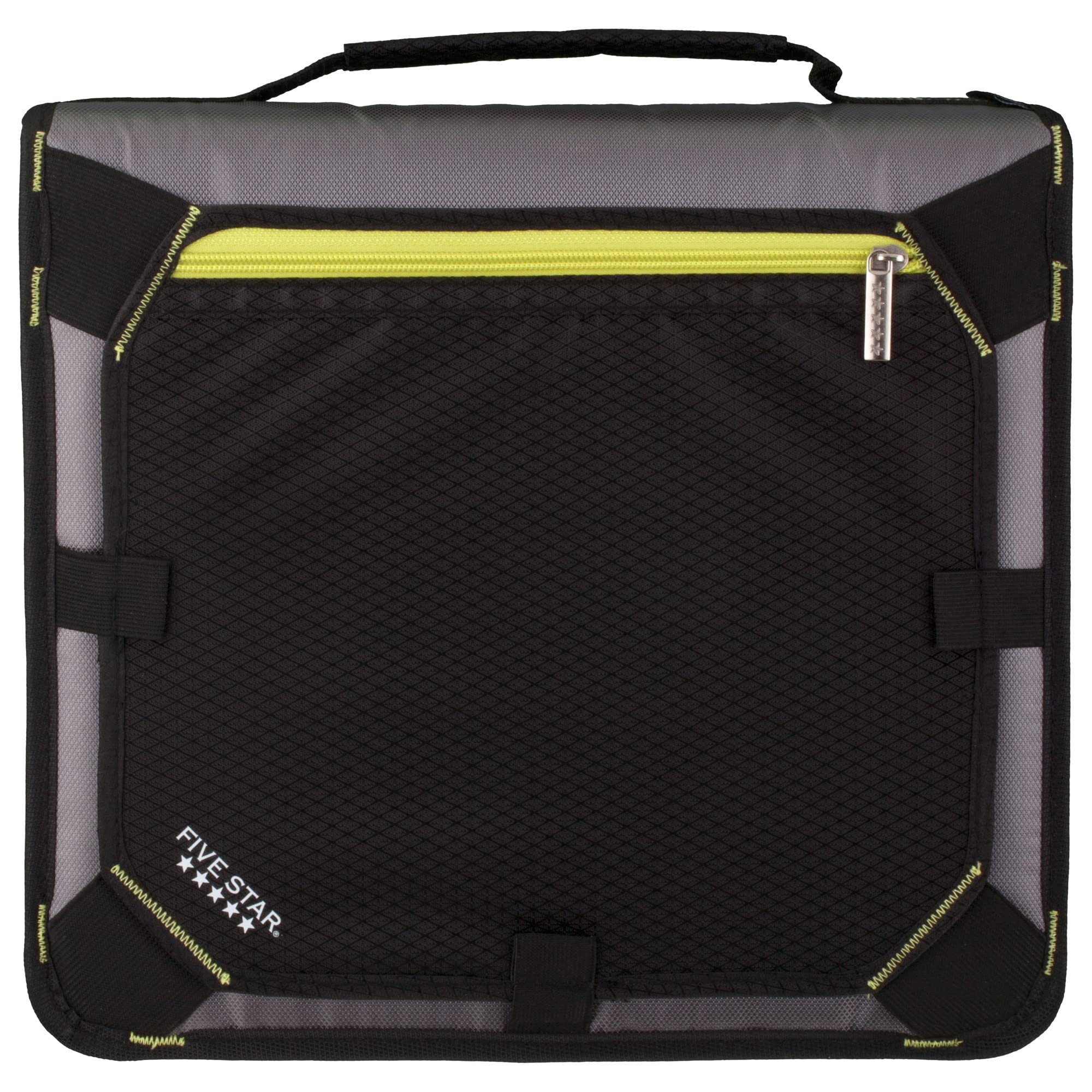 Five Star Zipper Binder, 2 Inch 3 Ring Binder, Expansion Panel, Durable, Color Selected For You, 1 Count (29052)