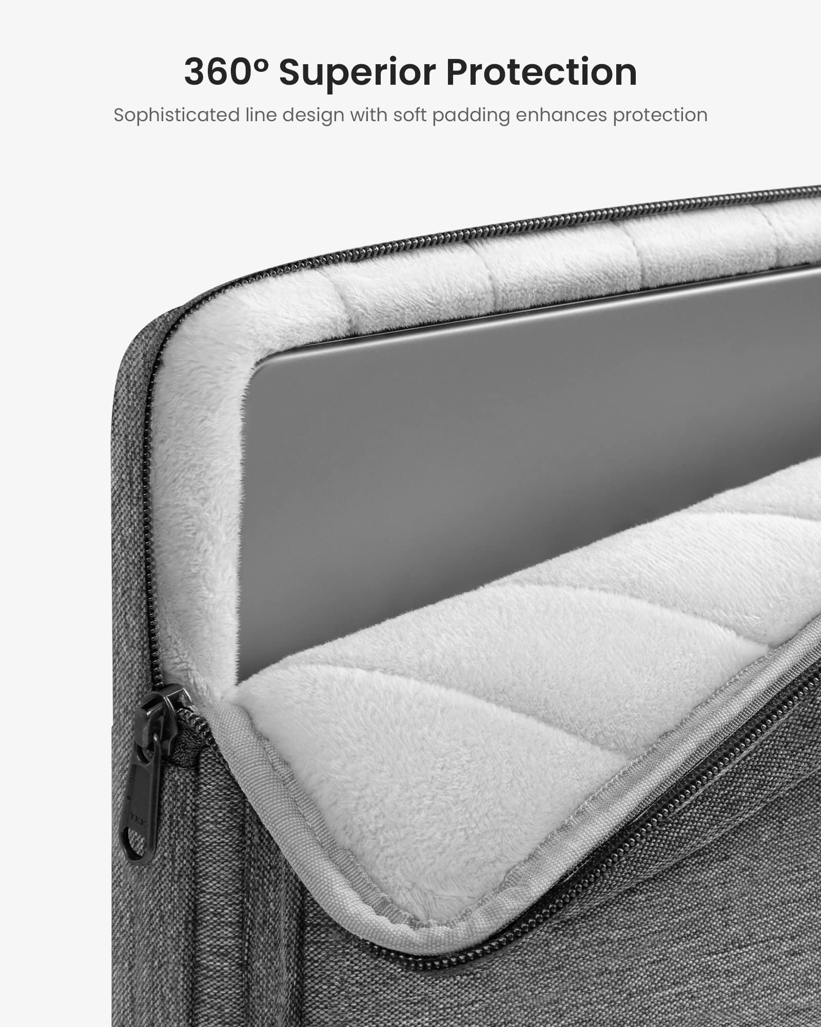 tomtoc Laptop Shoulder Bag for 14 Inch MacBook Pro M4/M3/M2/M1 Pro/Max 2024-2021, 13.5-14.4 Surface Laptop 6/5/Studio 2, Surface Book 3, 360 Protective Case Fit Asus VivoBook