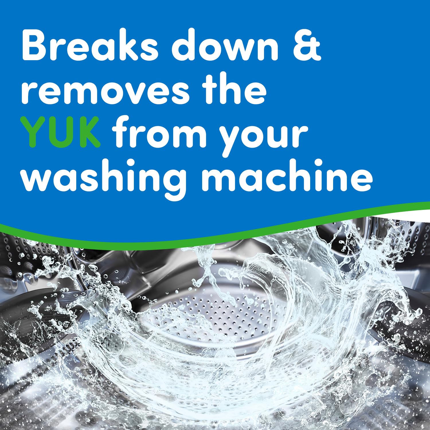 Oh Yuk Washing Machine Cleaner For All Washers (Top Load, Front Load, HE and Non-HE), Natural Citrus Fragrance, Four Cleanings Per Bottle, Septic Safe, 16 Fl Oz