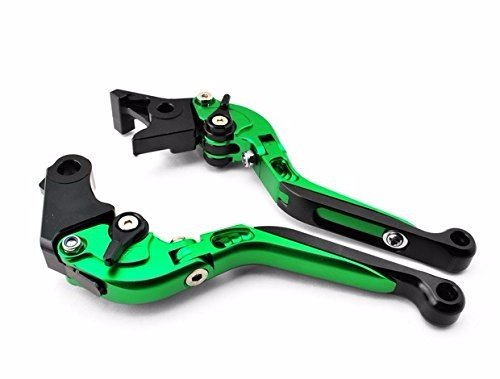 Niree Foldable Extendable Brake Clutch Levers for Yamaha YZF R1 2004-2008 YZF R6 2005-2016 R6S CANADA VERSION 2006 R6S EUROPE VERSION 2006-2007 Green