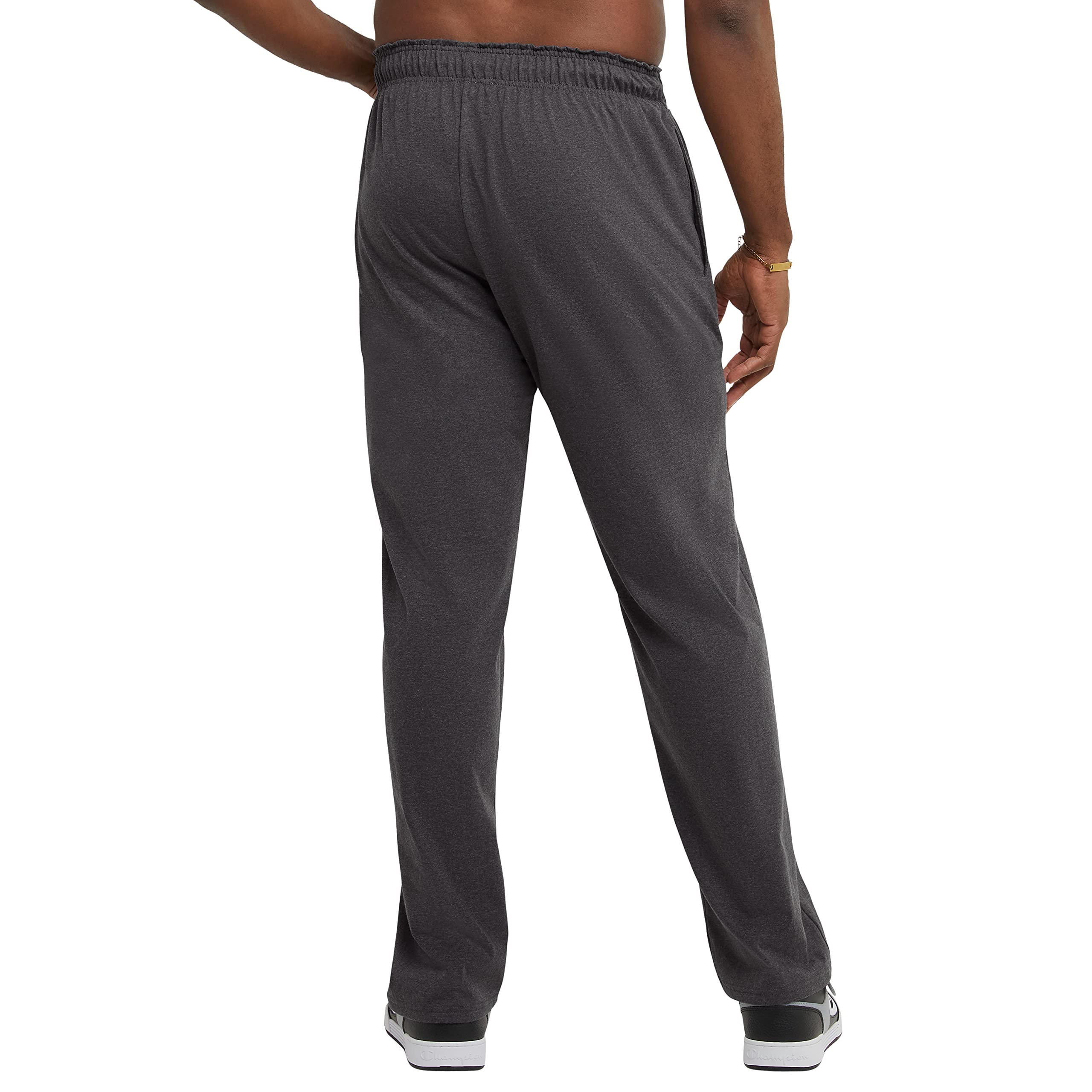 Champion mens Everyday Cotton Open Bottom Pants, Granite Heather, 3X-Large US