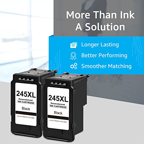 Palmtree Compatible 245XL Ink Cartridge 2 Black Combo Pack Replacement for Canon PG 245 243 XL Higher Yield for PIXMA MX490 MX492 MG2922 MG2522 MG2520 MG2920 TS3100 TS3122 TS3300 TR4500 TR4520 Printer