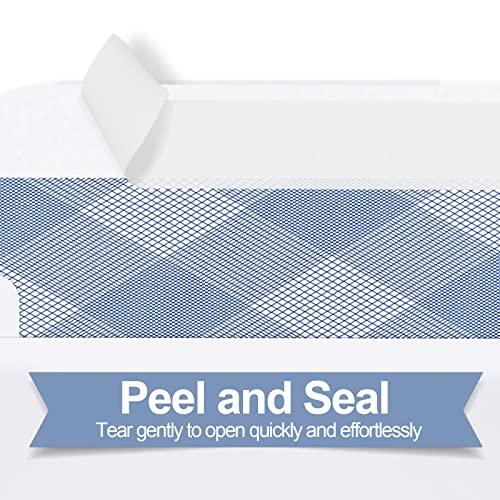 500 #9 Double Window Security Envelopes, PANDRI NO.9 Self Seal Envelopes Designed for Invoices and QuickBooks, Business Statements & Documents -Number 9 Size 3 7/8 Inch X 8 7/8 Inch - 24 LB
