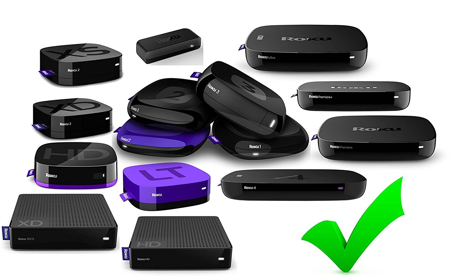 Nettech IR Replacement Remote for Roku 1, Roku 2, Roku 3, Roku 4 (HD, LT, XS, XD), Roku Express, Roku Premiere, Roku Ultra; DO NOT Support Roku Stick or Roku TV