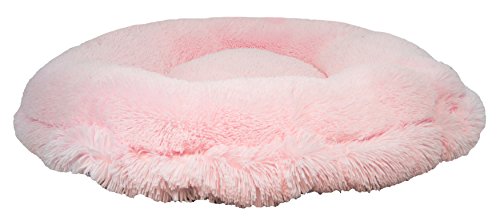 Bessie and Barnie Pink It Fence/Bubble Gum Luxury Shag Ultra Plush Faux Fur Bagelette Pet/Dog Bed (Multiple Sizes)