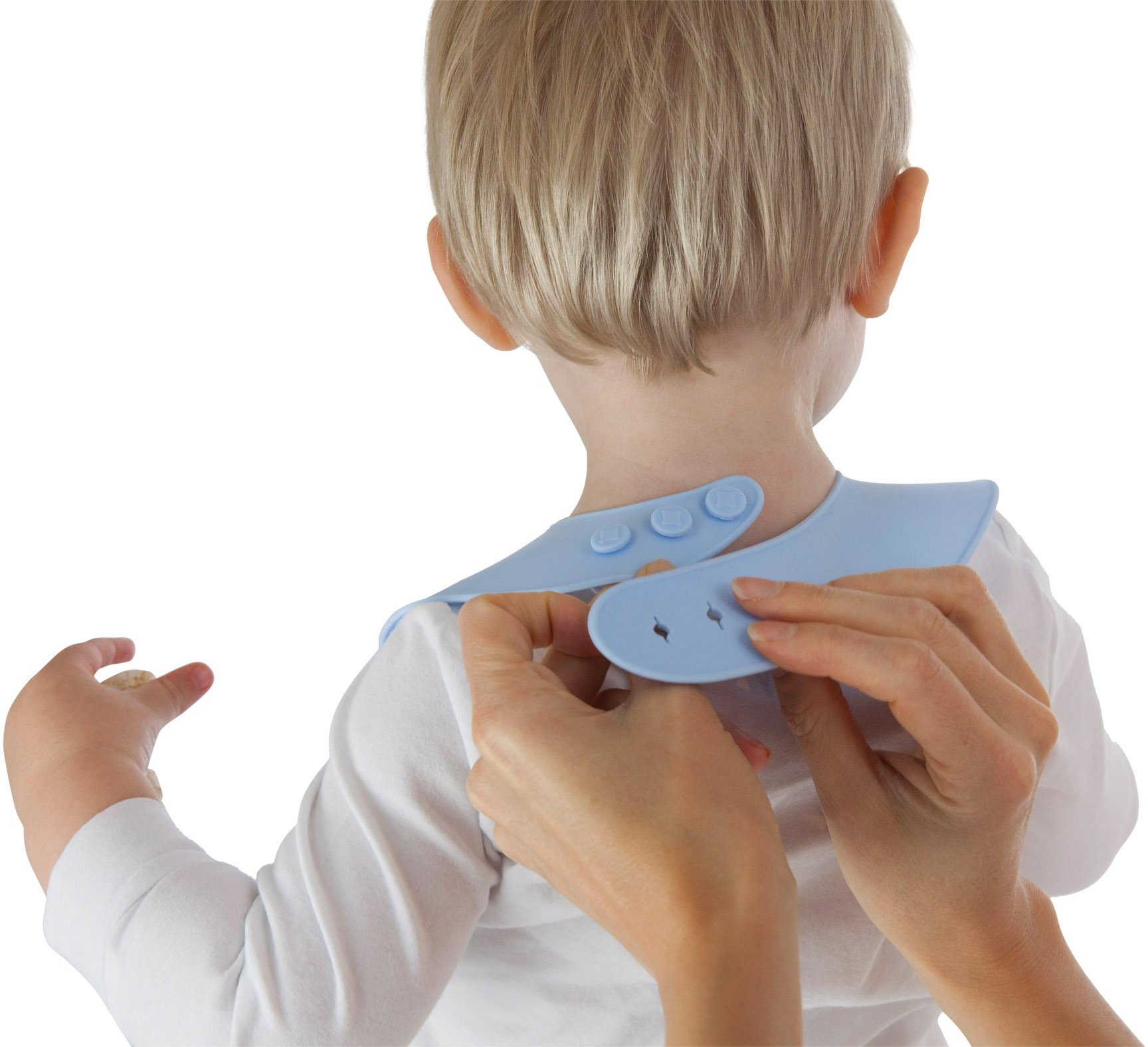 Kiddo Feedo Silicone Baby Bib, Unisex Designs for Boys and Girls, Waterproof and Easy to Clean, Blue