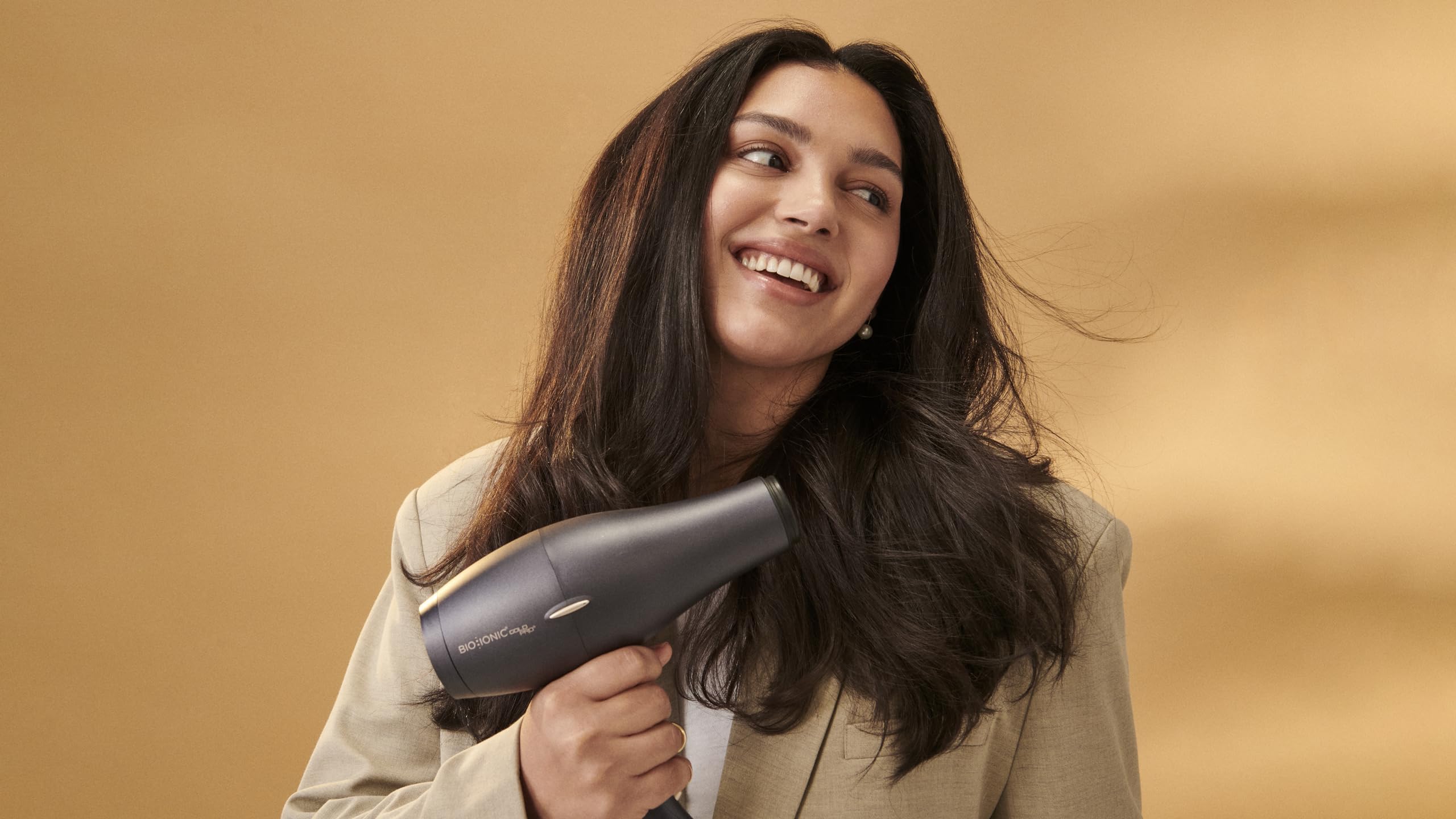 Bio Ionic GoldPro Hair Dryer, Blue, Moisturizing Heat Technology & 24K Gold MX, Ultra-Powerful 1875W AC Motor, Lightweight Blow Dryer with Ergonomic Handle, Multi-Speed Professional Hair Dryer