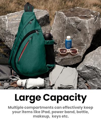 OutdoorMaster Sling Bag, Hiking Daypack, Crossbody Shoulder Chest Urban Outdoor Travel Backpack for Women & Men