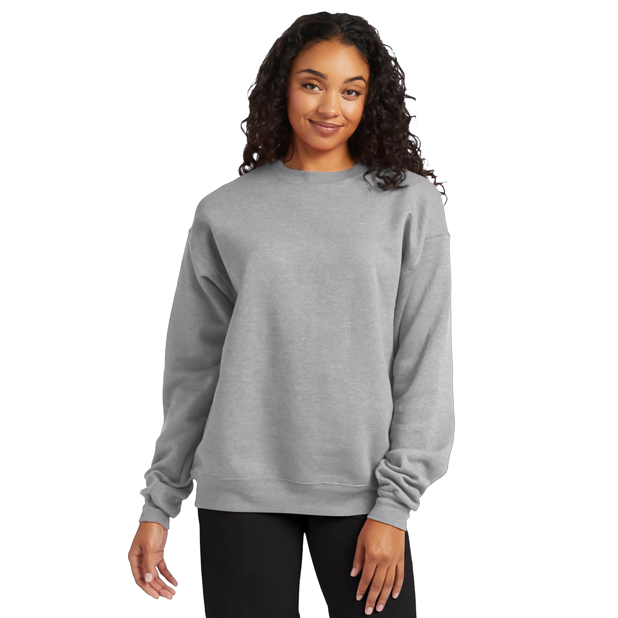 Hanes Men's EcoSmart Sweatshirt, Light Steel, Medium