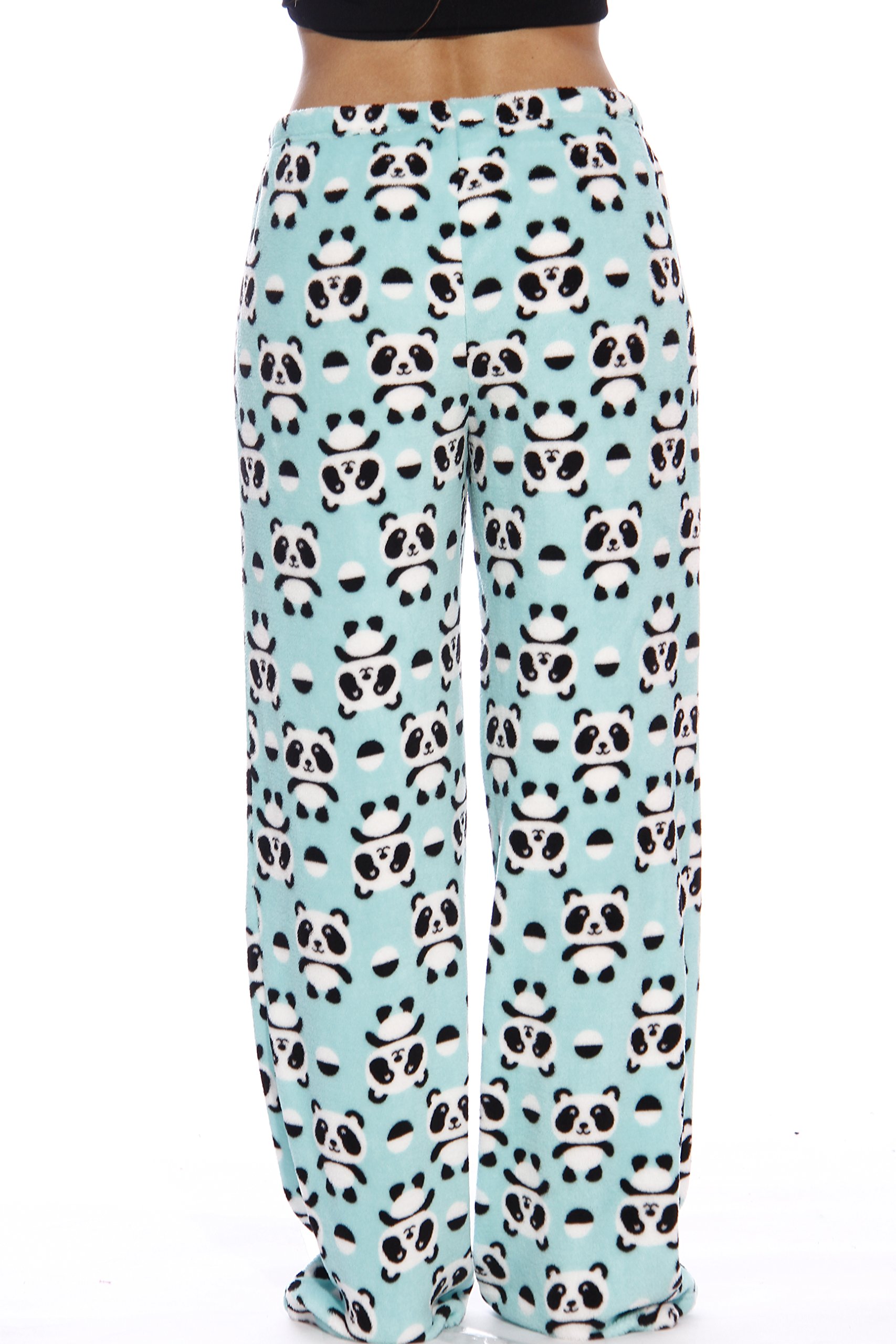Just Love Women's Plush Pajama Pants, X-Large, Panda Jam