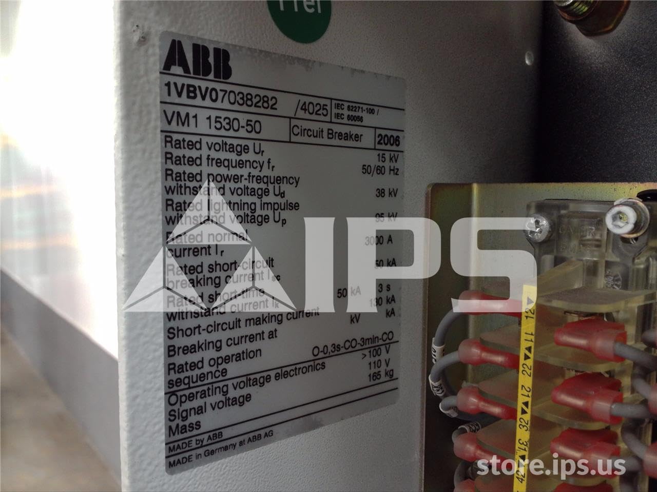 MA3D3100000000P - 3000A ABB AMVAC MA3D3100000000P
