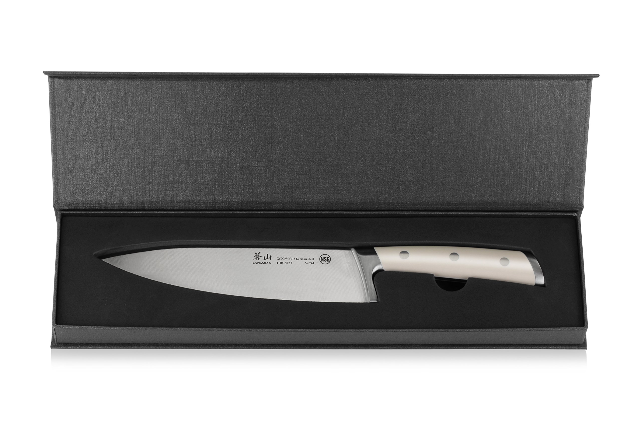Cangshan S1 Series 59694 German Steel Forged Chef Knife, 8-Inch