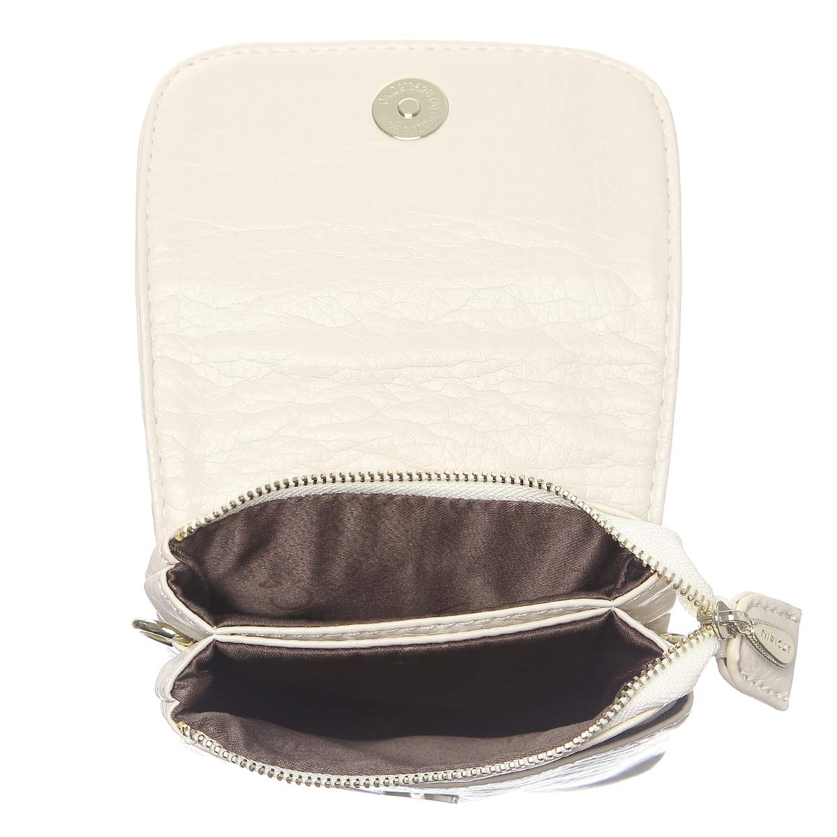 MINICAT Roomy Pockets Small Crossbody Bags Cell Phone Wallet Purses for Women(Beige)