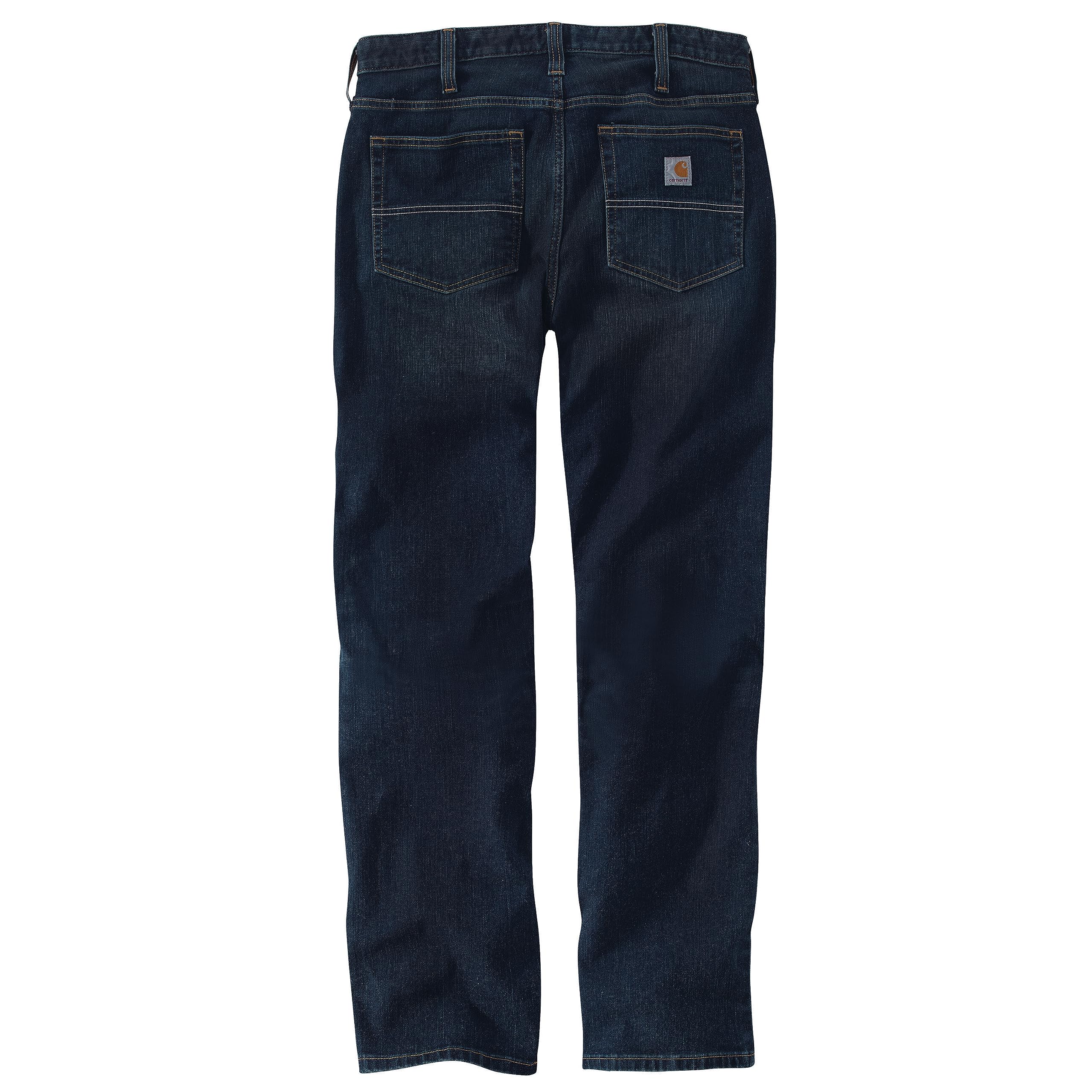 Carhartt Men's Rugged Flex Straight Fit 5-Pocket Tapered Jean, Erie, 32W X 30L