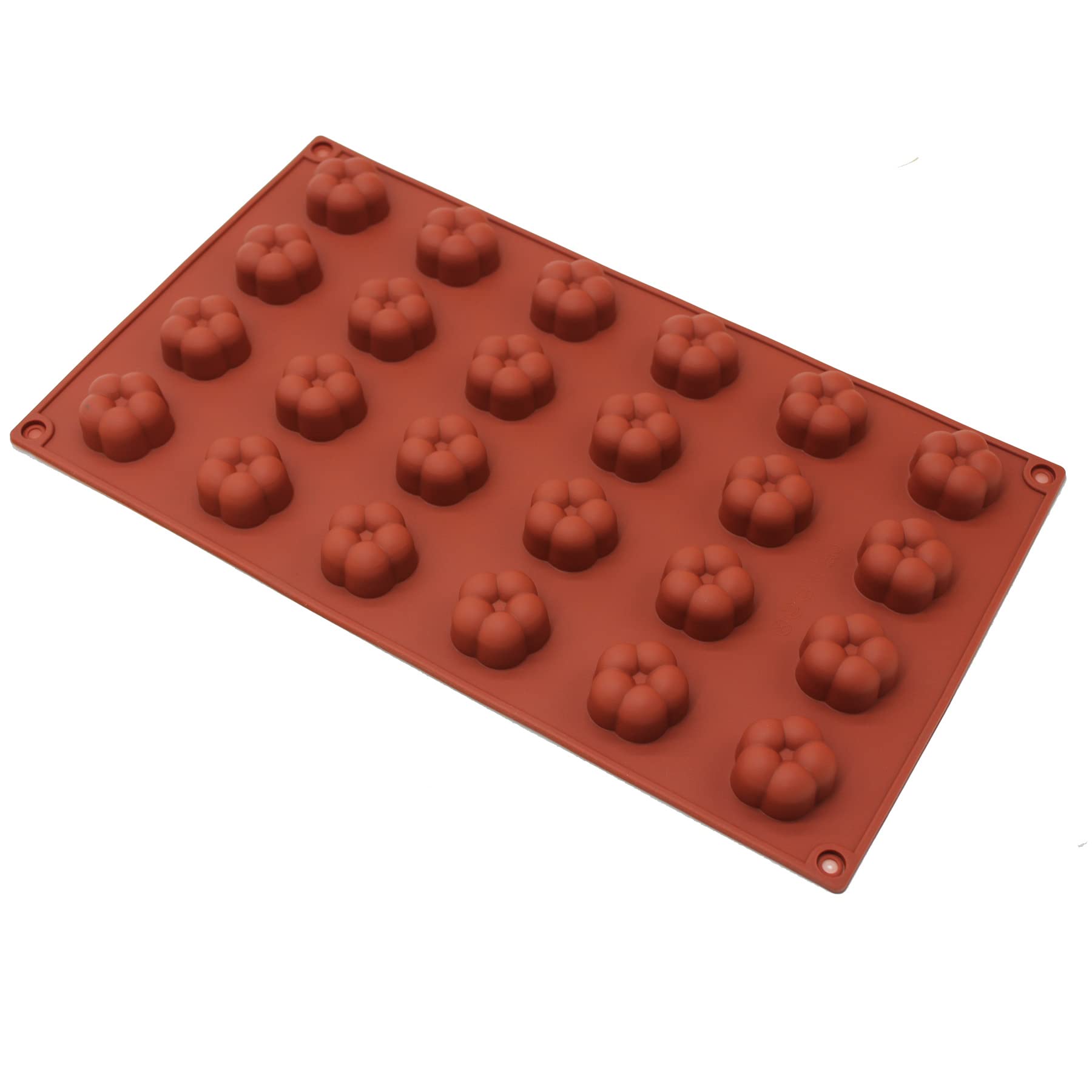 X-Haibei Micro Plum Flower Ice Cube Chocolate Jello Soap Silicone Mold Supplies 1inch Dia.