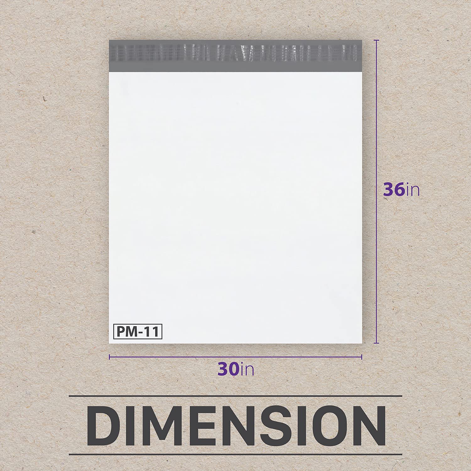 Fosmon 30x36 (5 Pack) Large Poly Mailers, Self-Seal Tear-Proof Waterproof Strong Adhesive Shipping Envelopes Bags for Clothing, Business Suppliers