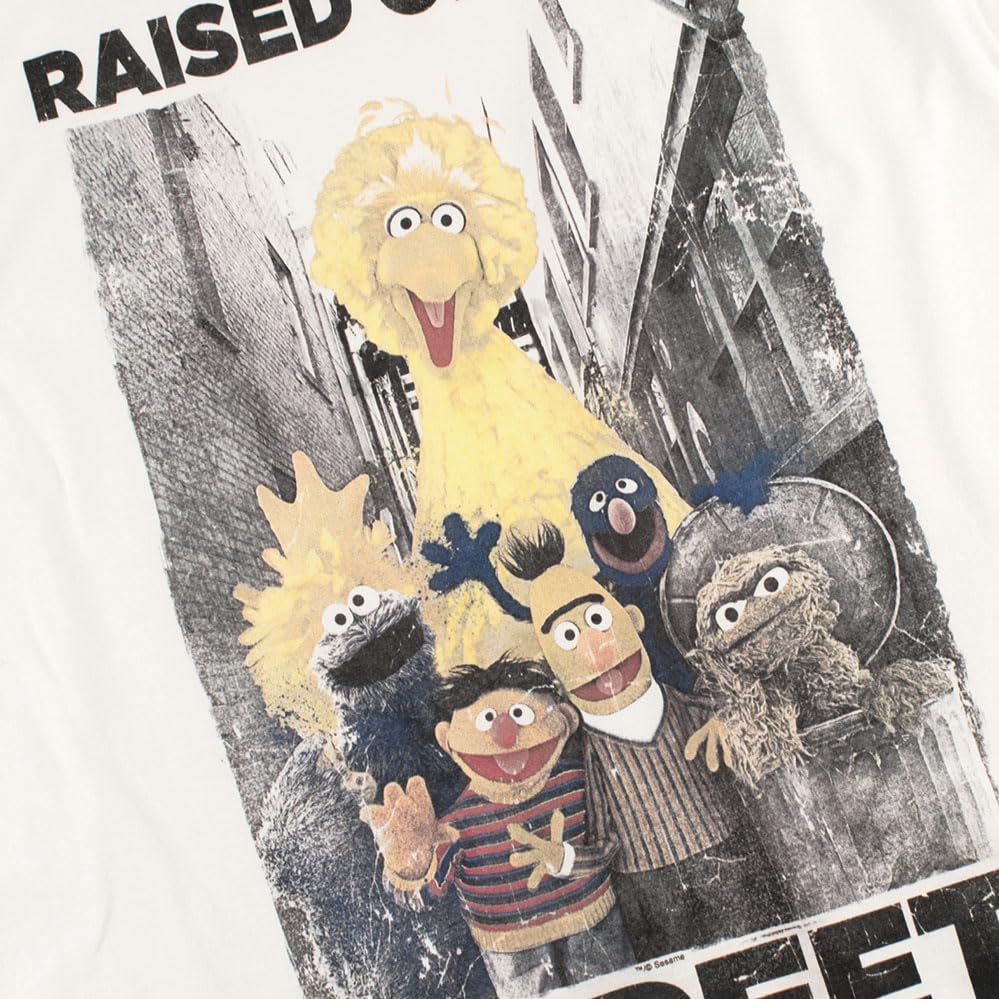 Popfunk Sesame Street Big Bird Oscar Bert Ernie Grover T-Shirt & Stickers - Medium