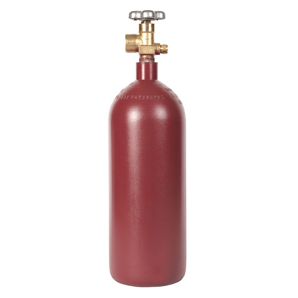 New 20 cu ft Steel Nitrogen Cylinder with CGA580 Valve