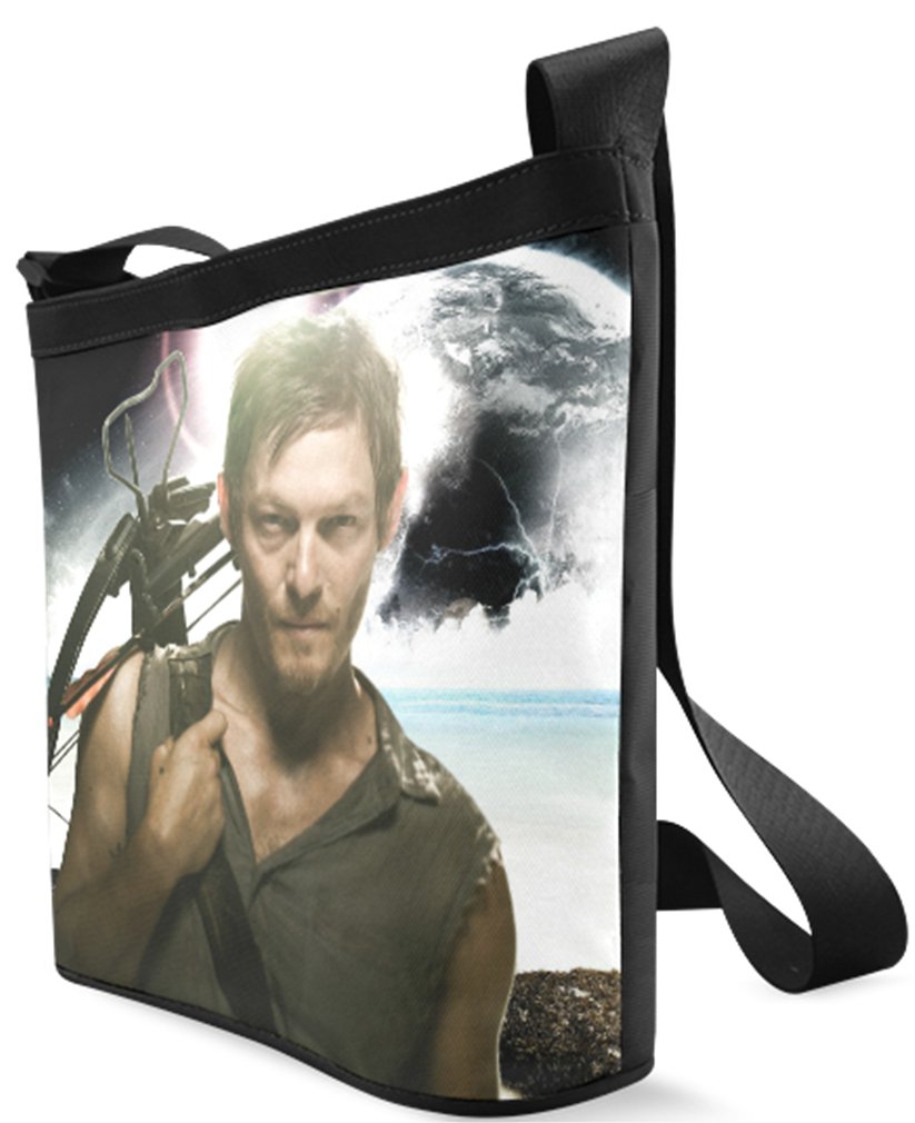 Psylocke Female fabric Popular Shoulder Bags Crossbody Bags Sling Bag with Daryl Dixon-The Walking Dead Image