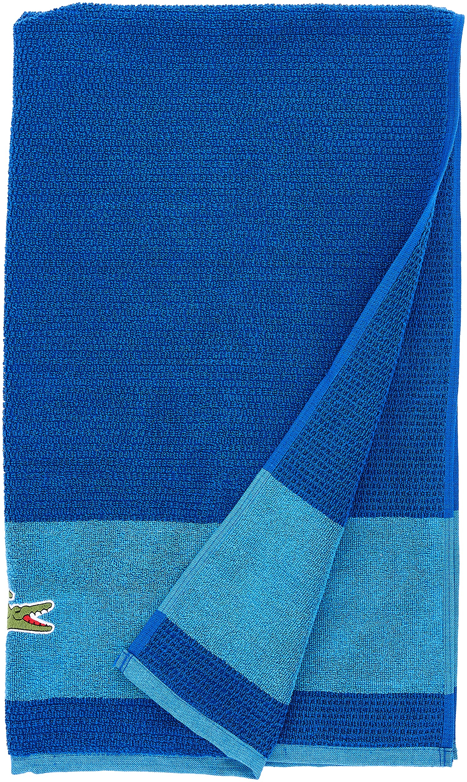 Lacoste Match Bath Towel, Cotton, Striped