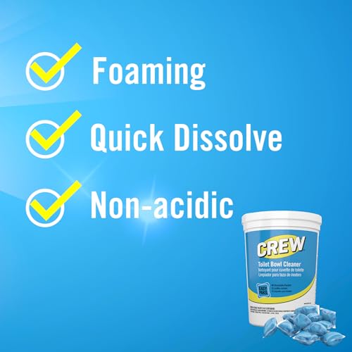 CREW Diversey Easy Paks Toilet Bowl Cleaner, Fresh Floral Scent, 0.5 Oz Packet, 90 Packets/tub, 2 Tubs/carton