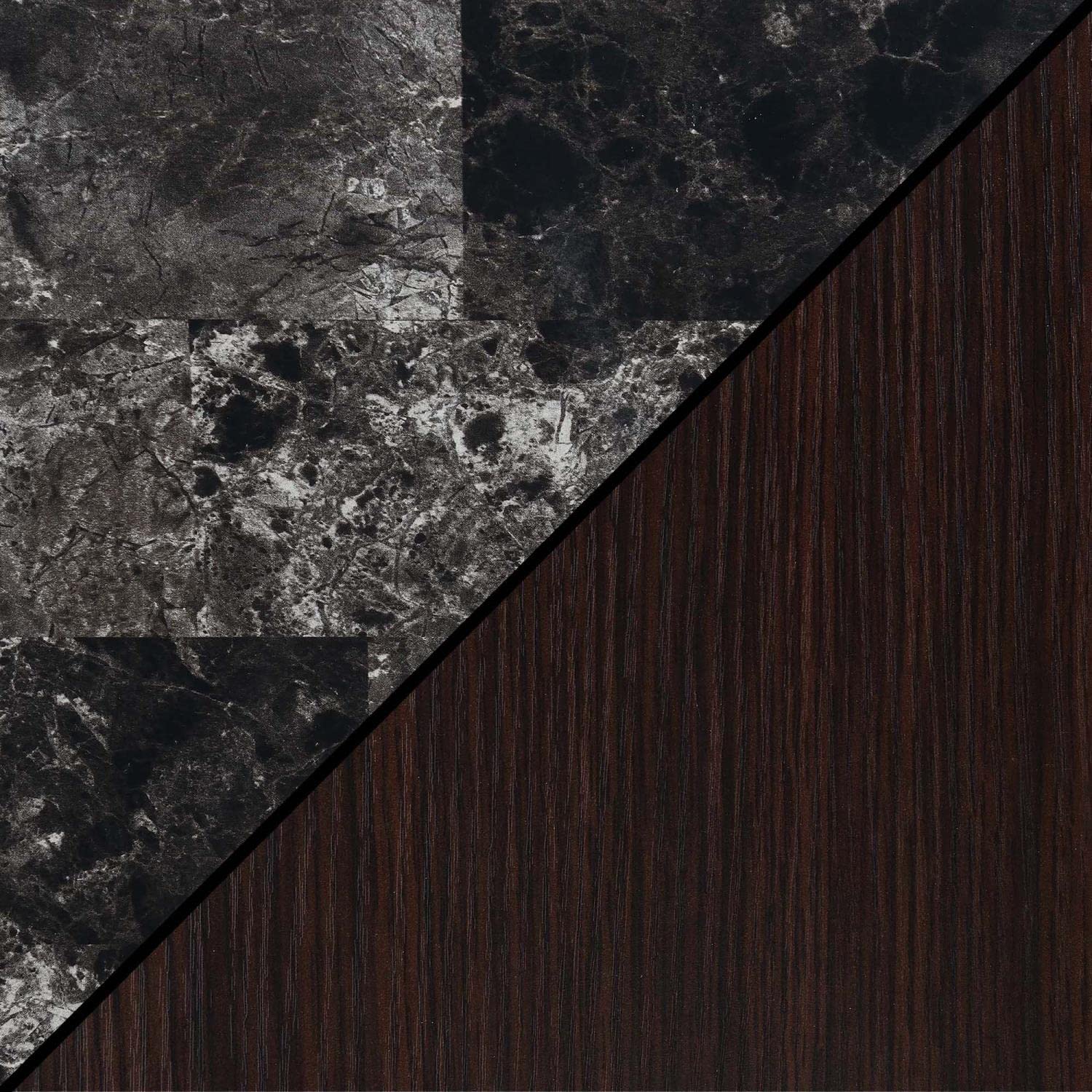 Convenience Concepts Newport Serving Bar, Espresso/Faux Marble
