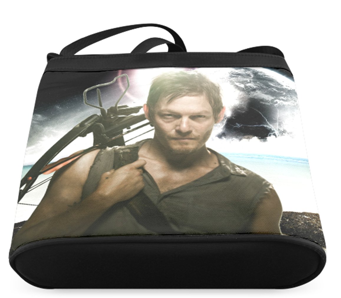 Psylocke Female fabric Popular Shoulder Bags Crossbody Bags Sling Bag with Daryl Dixon-The Walking Dead Image