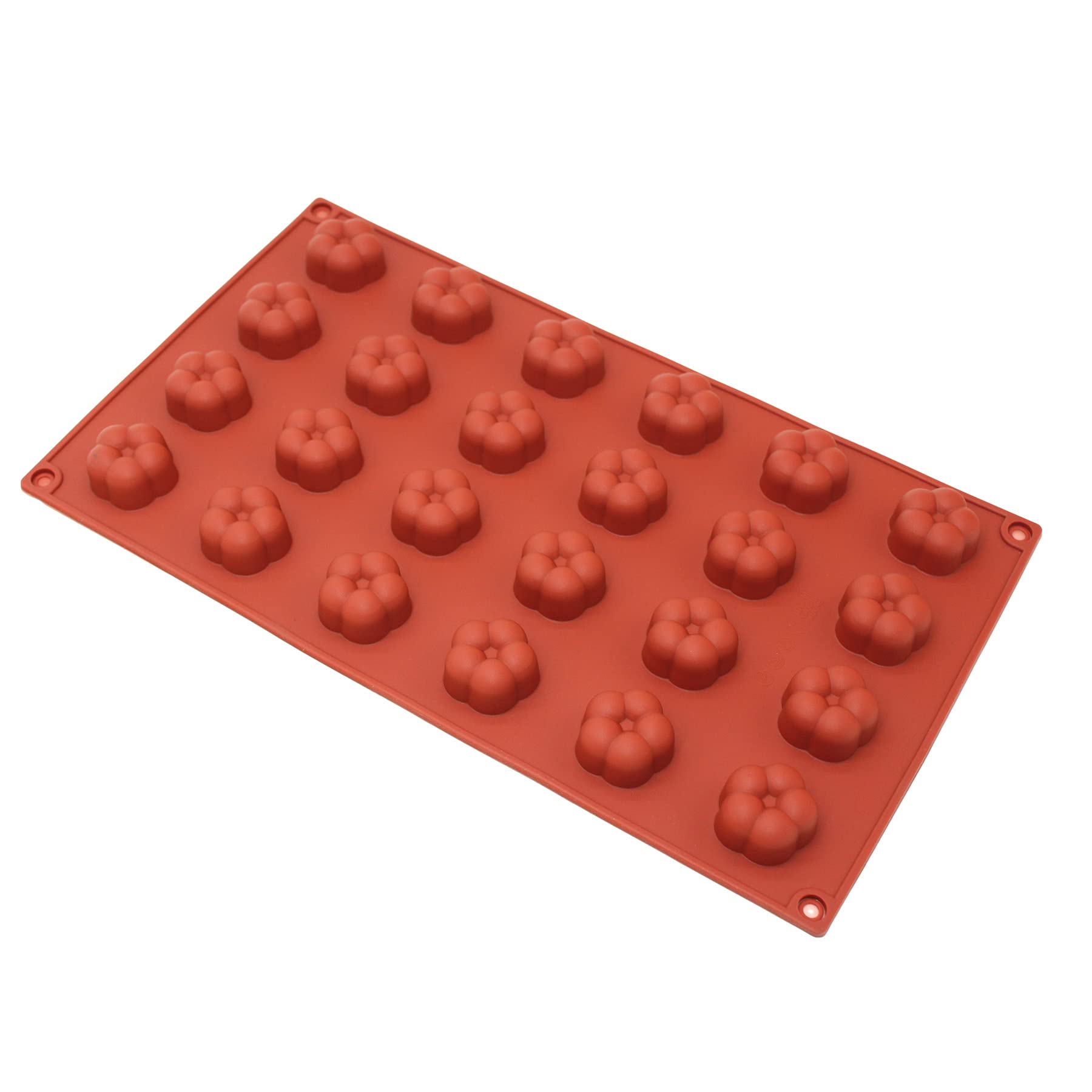 X-Haibei Micro Plum Flower Ice Cube Chocolate Jello Soap Silicone Mold Supplies 1inch Dia.