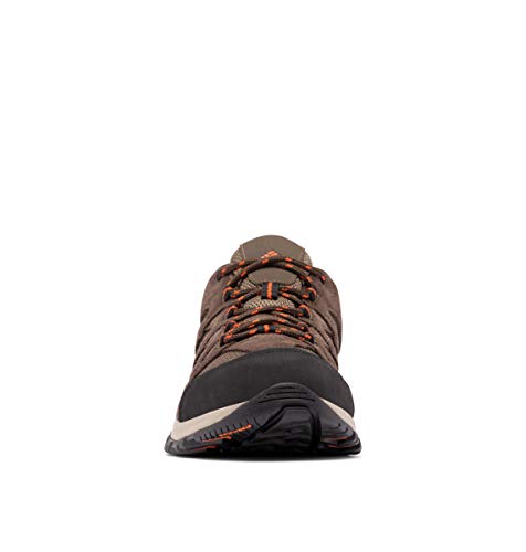 Columbia Mens Crestwood Hiking Shoe Breathable, High-Traction Grip, Camo Brown, Heatwave, 11 US