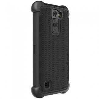 Ballistics Jacket TJ Maxx, Original Black Heavy Duty Cover Case W/shock Impacts 8 Feet Protection Durable Swivel Belt Clip for LG K8 / Phoenix 2/ Escape 3 Cellphone