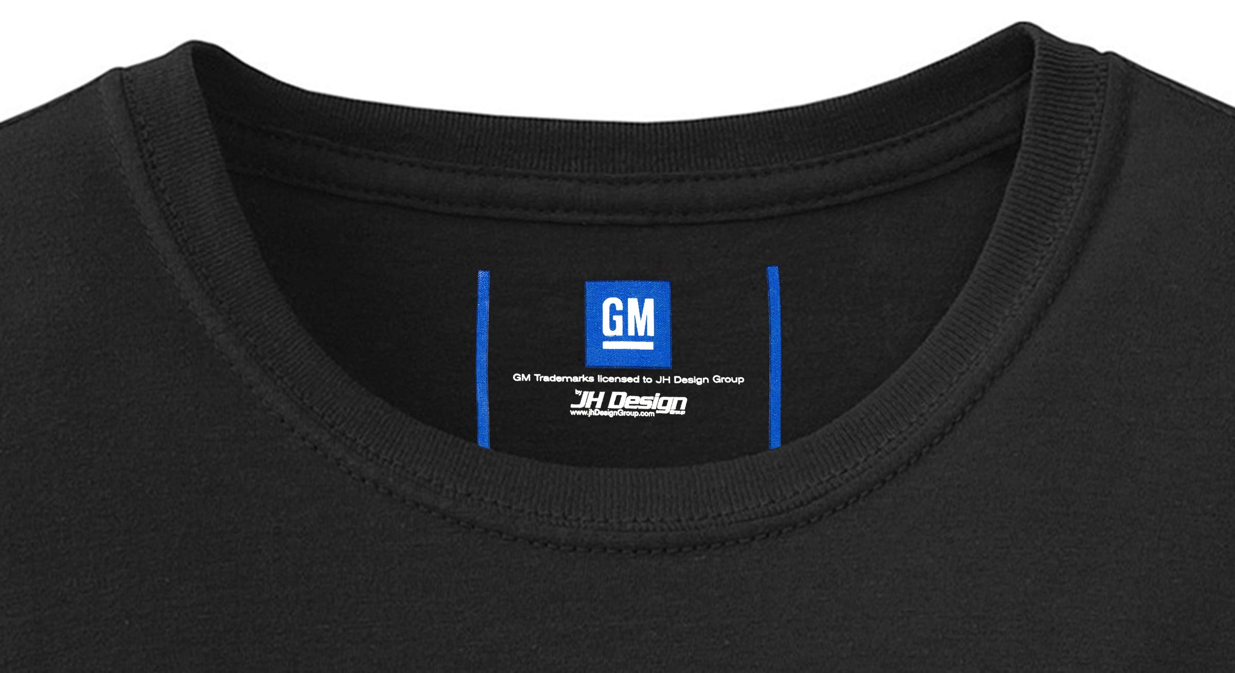 JH DESIGN GROUP Men's Chevy Corvette C7 Black Crew Neck T-Shirt (Large, Black)
