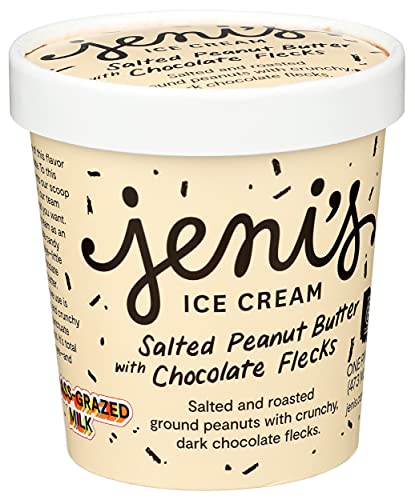 JENIS SPLENDID ICE CREAMS Salted Peanut Butter with Chocolate Flecks, 1 PT