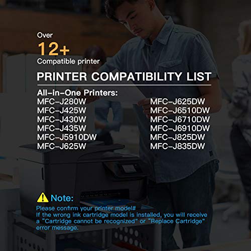 E-Z Ink (TM) Compatible Ink Cartridge Replacement for Brother LC75 LC71 LC79 XL to Use with MFC-J6510DW MFC-J6710DW MFC-J6910DW MFC-J280W MFC-J425W (5 Black, 3 Cyan, 3 Magenta, 3 Yellow) 14 Pack