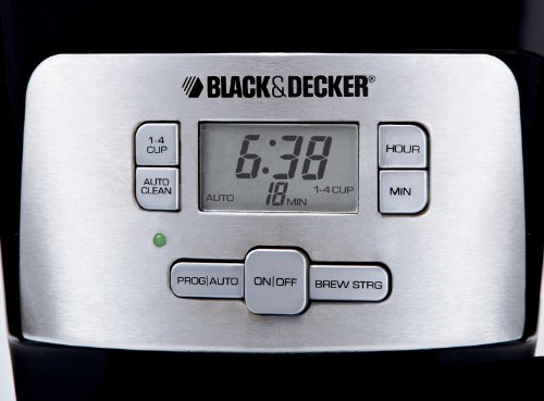 BLACK+DECKER 12-Cup Programmable Coffee Maker, Black