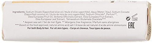 Olivia Olive Beauty: Olivia Olive Oil Face & Body Bar Soap, with Lemon Verbena Extract, 100% Pure Olive Oil, from Greece, 4/4 oz Pack