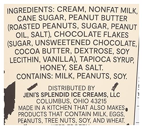 JENIS SPLENDID ICE CREAMS Salted Peanut Butter with Chocolate Flecks, 1 PT