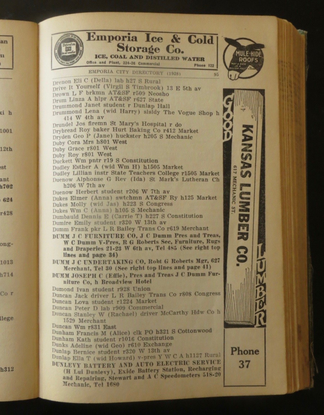 Polk's Emporia, Kansas City Directory 1928