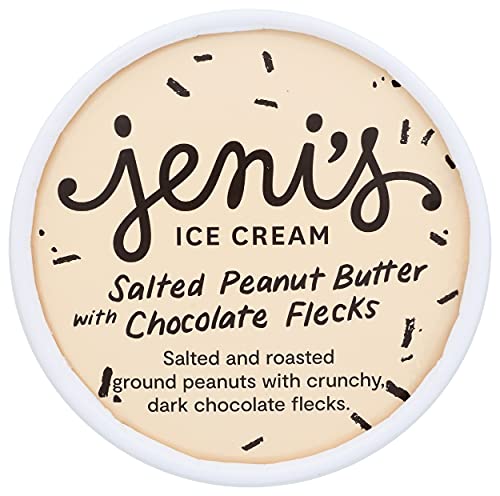 JENIS SPLENDID ICE CREAMS Salted Peanut Butter with Chocolate Flecks, 1 PT