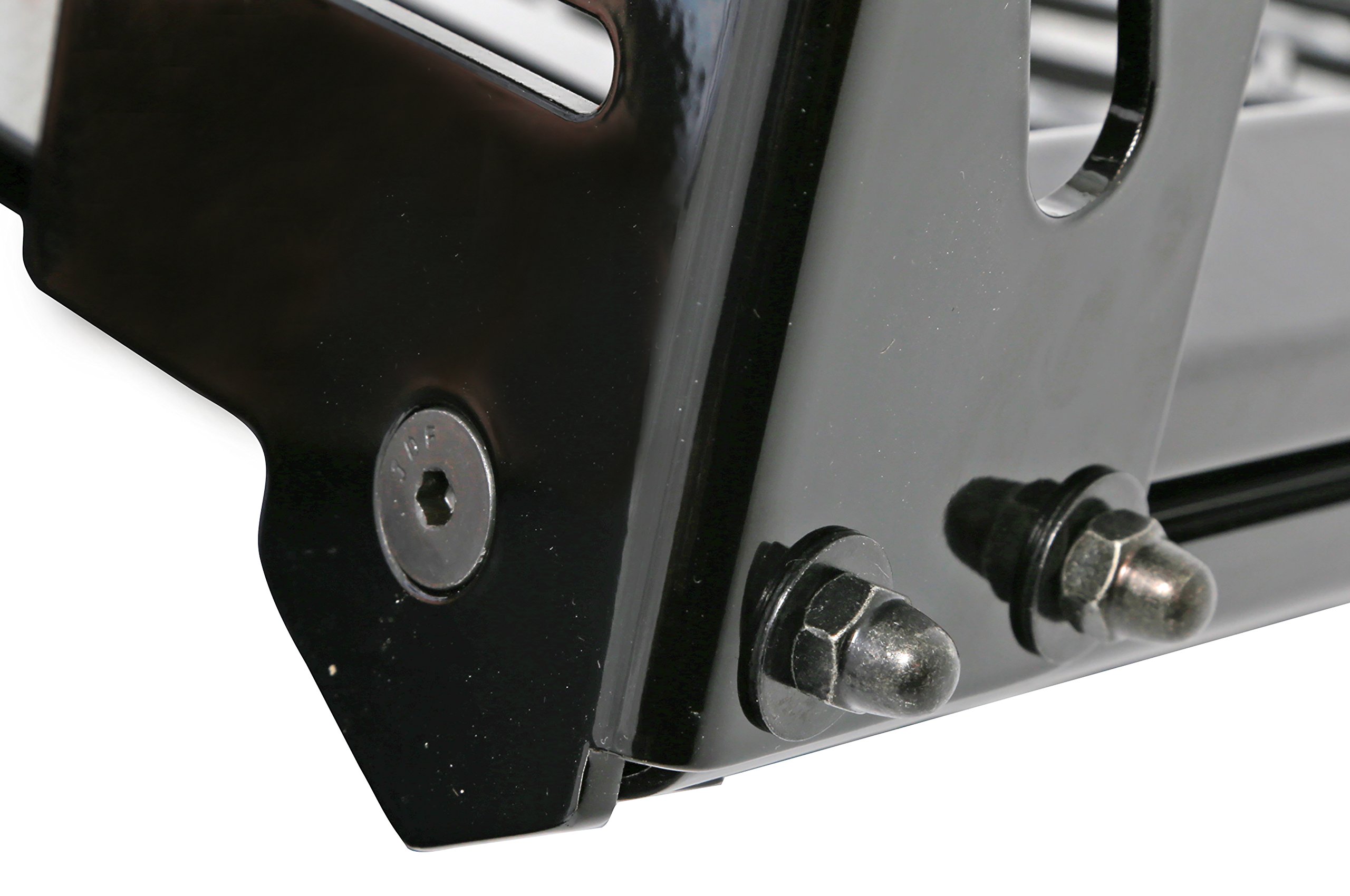 Dee Zee DZ95050RB Gloss Black Aluminum Mesh Cab Rack