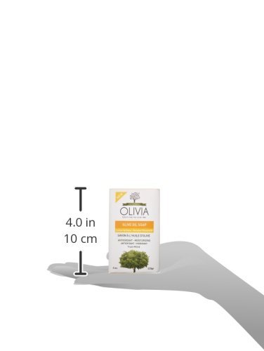 Olivia Olive Beauty: Olivia Olive Oil Face & Body Bar Soap, with Lemon Verbena Extract, 100% Pure Olive Oil, from Greece, 4/4 oz Pack