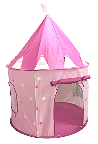SueSport Girls Princess Castle Play Tent, Pink (SR401136-5B)